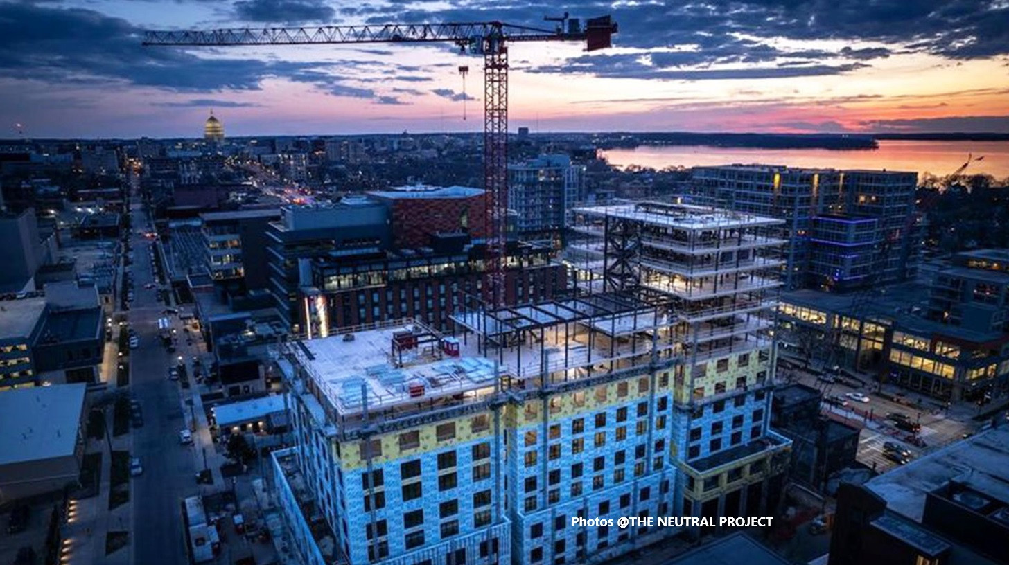 Bakers place, Madison: mass timber gets ahead of carbon taxing