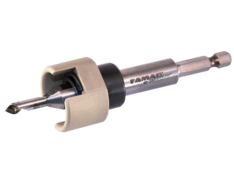 SET OF DRILL BITS AND COUNTERBORE CUTTER WITH SWIVEL DEPTH STOP | DRILL ...