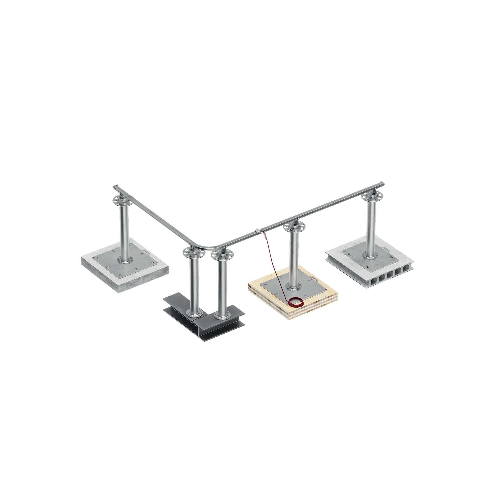 RAIL SYSTEM FOR HORIZONTAL AND VERTICAL USE | H- RAIL| Rothoblaas
