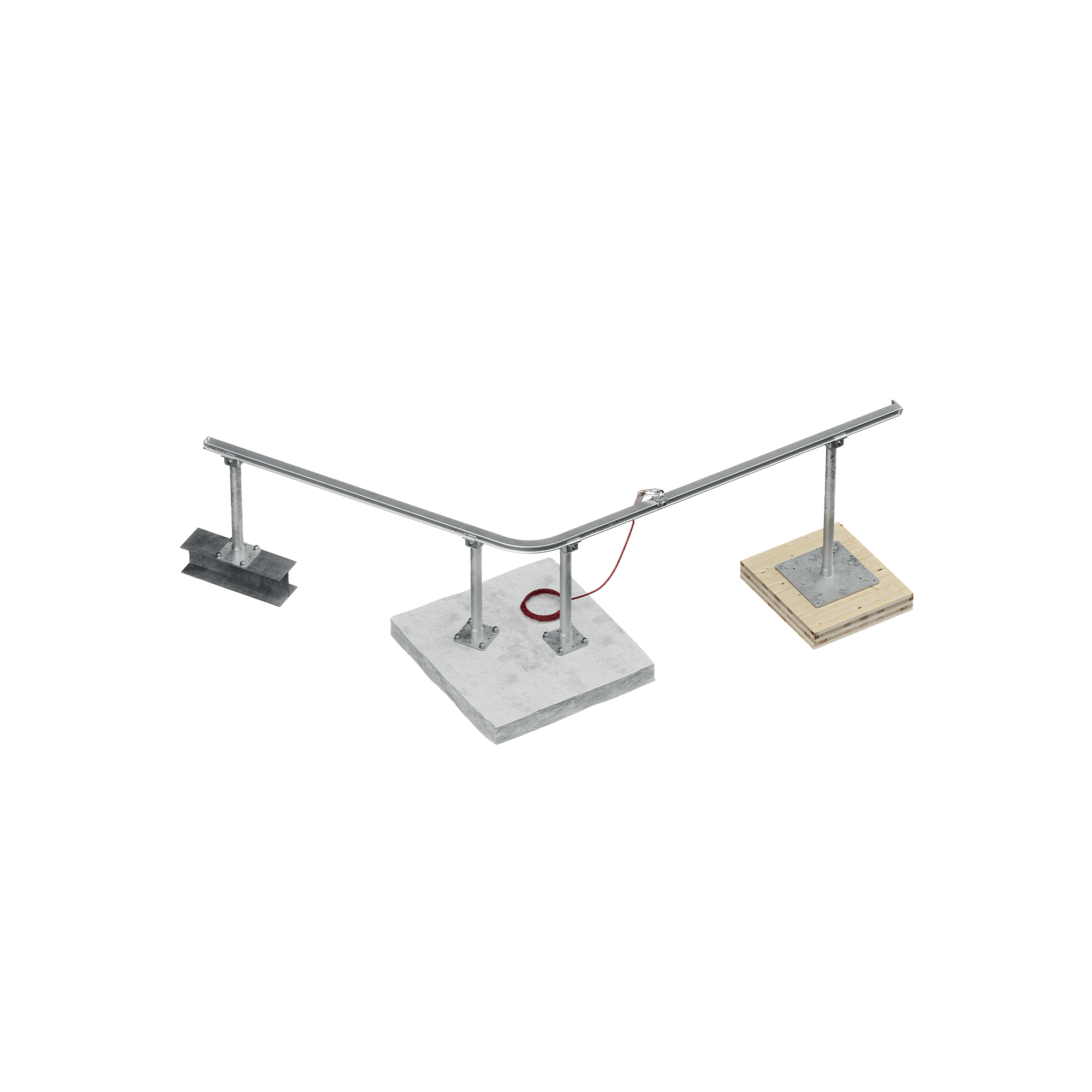 RAIL SYSTEM FOR HORIZONTAL AND VERTICAL USE | H- RAIL| Rothoblaas