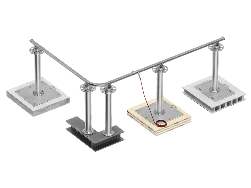 RAIL SYSTEM ON RIGID SUPPORT FOR ROPE ACCESS WORK | H- RAIL +SOLID ...