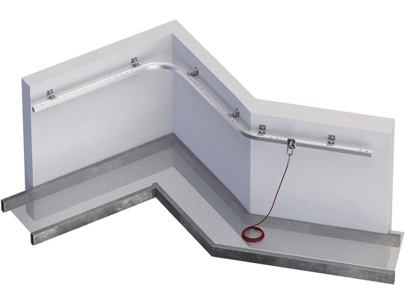 WORK AT HEIGHT WITH | H-RAIL ON WALL | ROTHOBLAAS