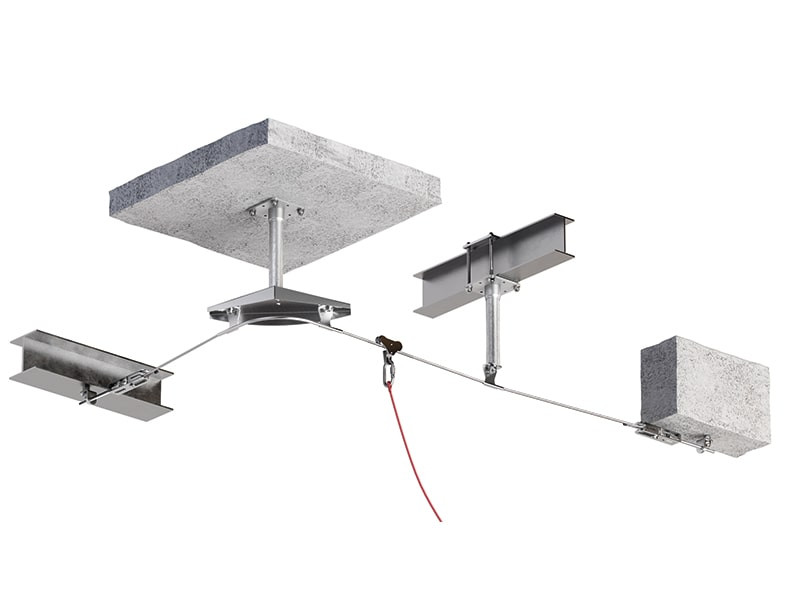 OVERHEAD LIFELINE ON STEEL AND CONCRETE | PATROL OVERHEAD | ROTHOBLAAS