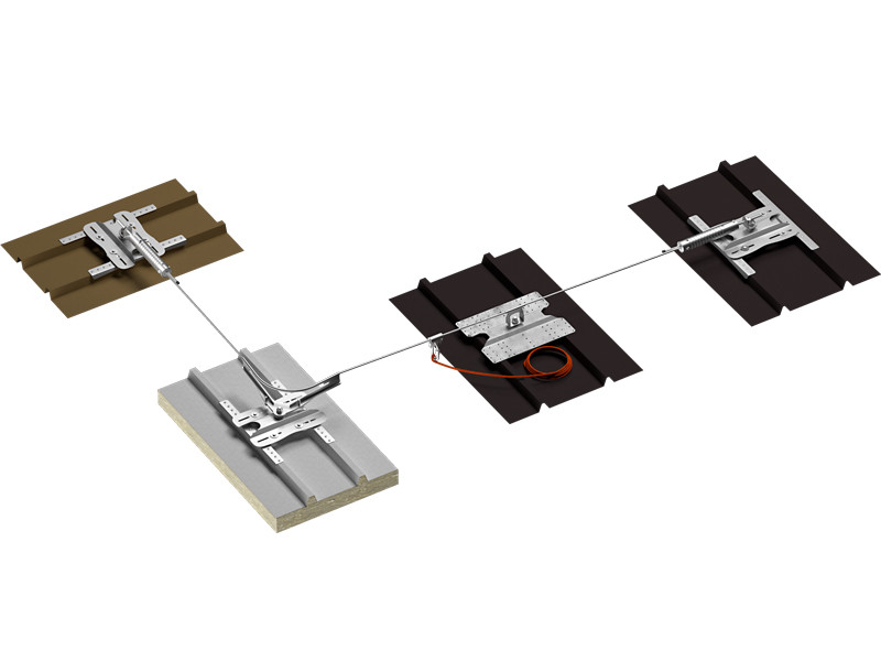 LIFELINE ON SUPPORT FOR TRAPEZOIDAL METAL ROOFS WITH AND WITHOUT ...