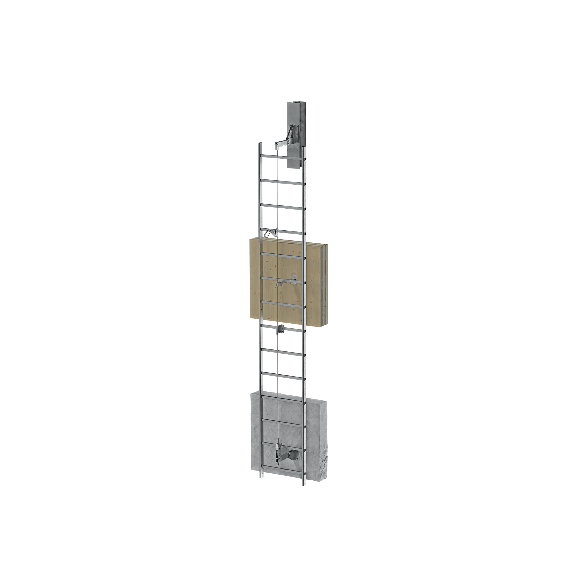 VERTICAL LIFELINE ON WALL | VERTIGRIP ON WALL | ROTHOBLAAS